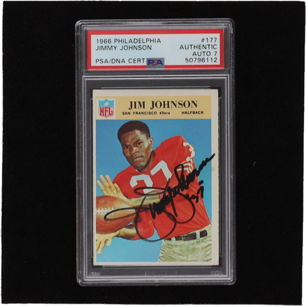 Jim Johnson Signed 1966 Philadelphia #177 (PSA) | Pristine Auction