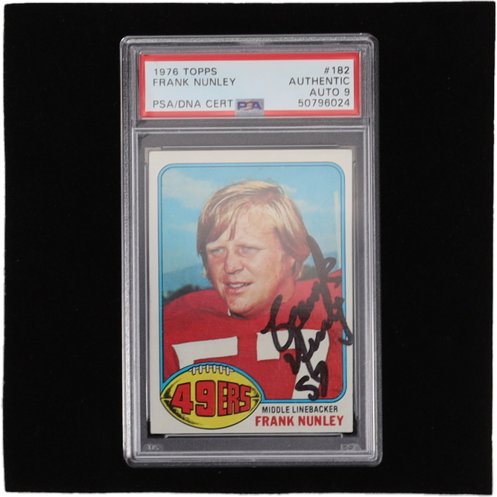 Frank Nunley Signed 1976 Topps #182 (PSA) | Pristine Auction