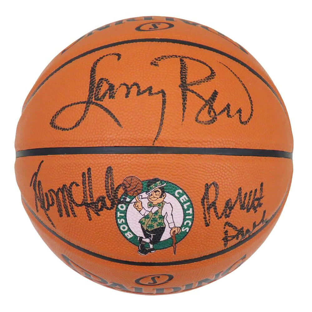 Larry Bird, Kevin McHale & Robert Parish Signed Celtics Logo NBA ...