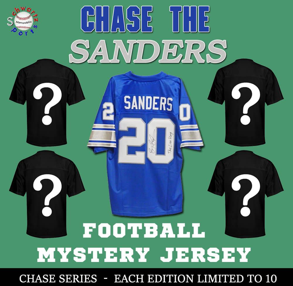 Chase Series 1 Signed Football Jersey Mystery- CHASE THE BARRY SANDERS ...