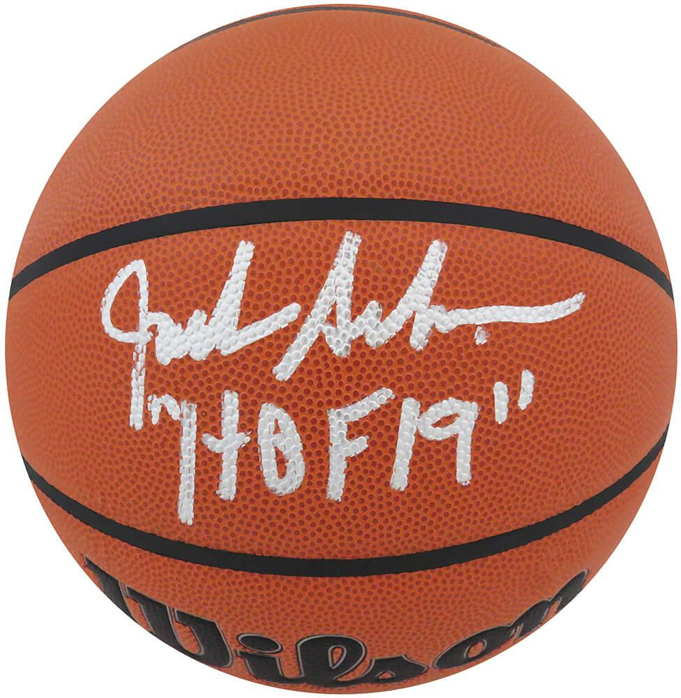 Jack Sikma Signed NBA Basketball Inscribed "HOF 19" (Schwartz ...