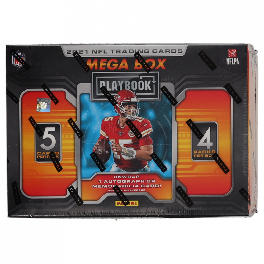 2021 Panini Playbook Football Mega Box with (4) Packs | Pristine Auction
