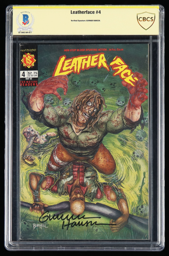 Gunnar Hansen Signed 1992 "Leatherface" #4 Northstar Comic Book (CBCS ...