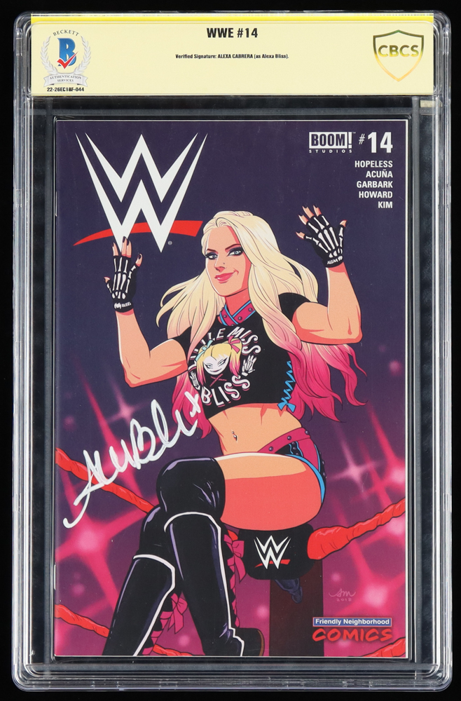 Alexa Bliss Signed 2018 "WWE" #14 BOOM! Studios Comic Book (CBCS & Beckett) | Pristine Auction