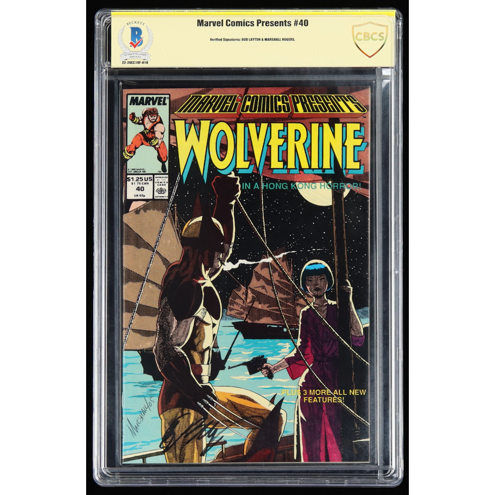 Bob Layton & Marshall Rogers Signed 1990 "Marvel Comics Presents ...