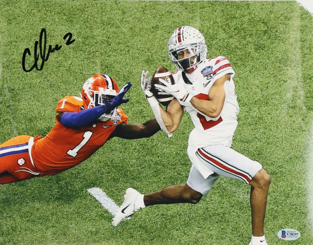 Chris Olave Signed Ohio State Buckeyes 11x14 Photo (Beckett) | Pristine ...