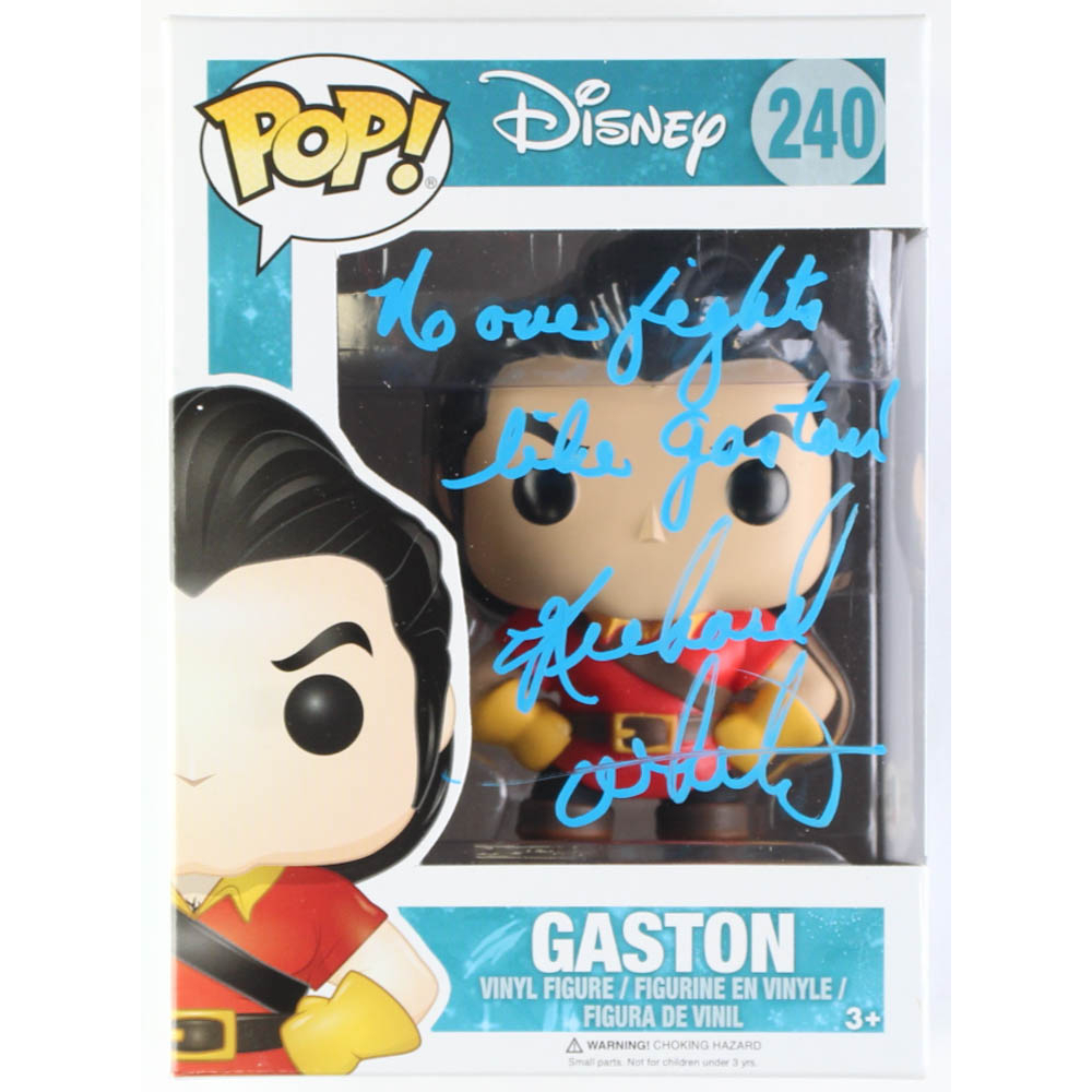 Richard White Signed "Beauty and the Beast" #240 Gaston Funko Pop ...