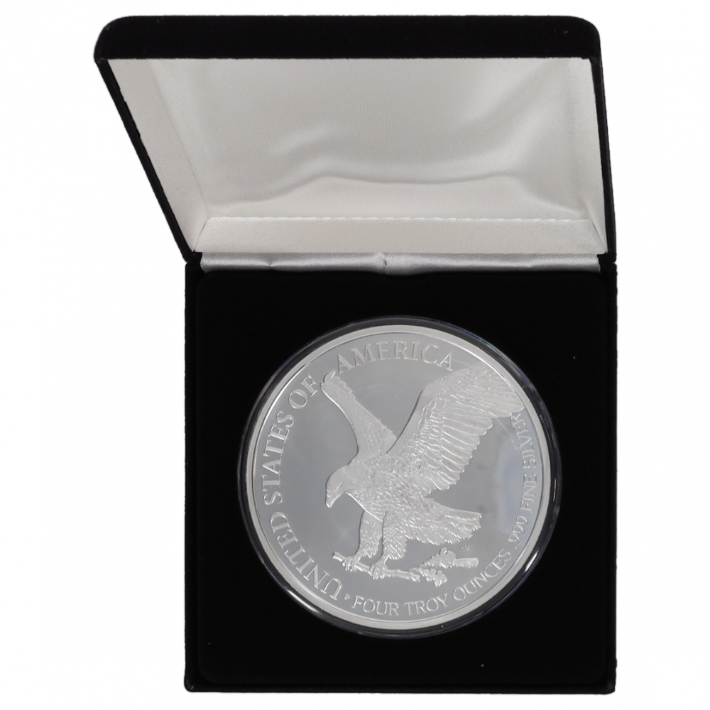 2021 Silver Eagle Type II Design 4 Oz. Bullion Round | Pristine Auction