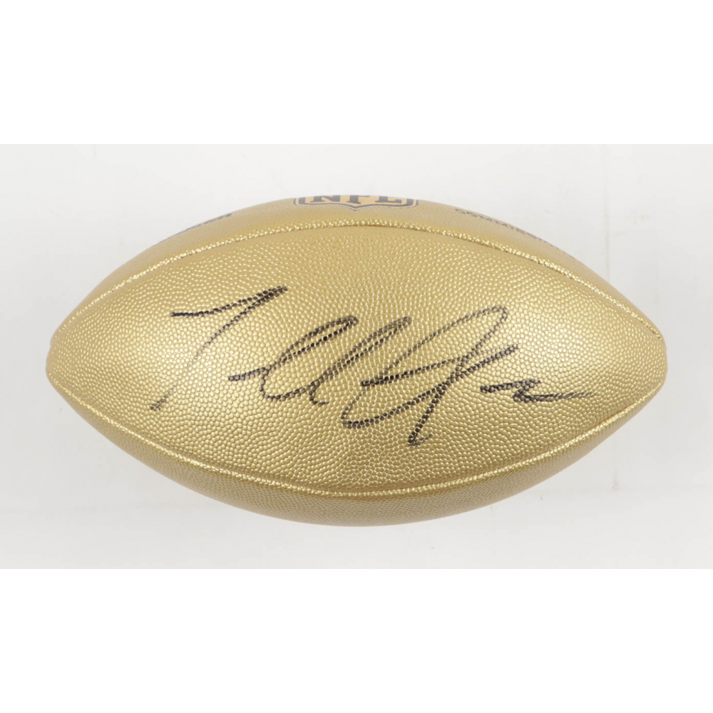 Terrell Suggs Signed "The Duke" NFL Official Gold Game Ball (JSA ...