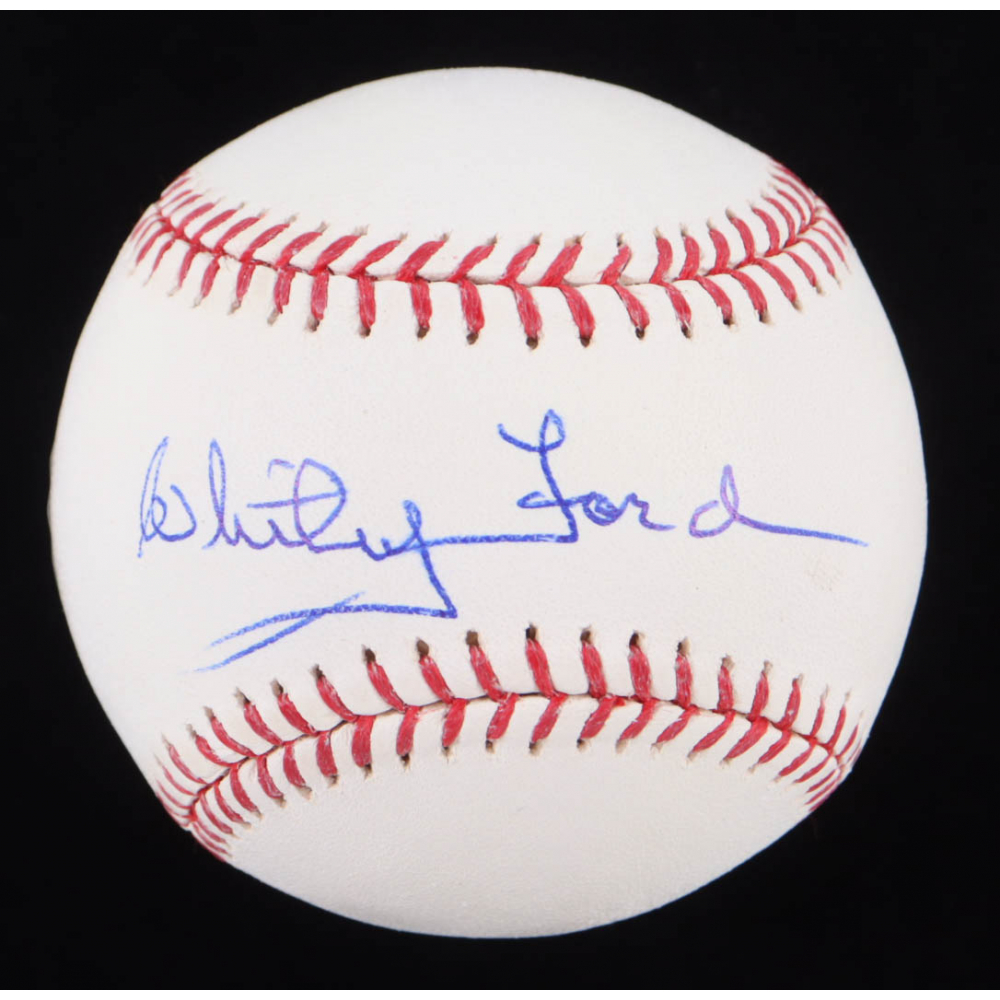 Whitey Ford Signed OML Baseball (MLB, Steiner & Fanatics) | Pristine ...