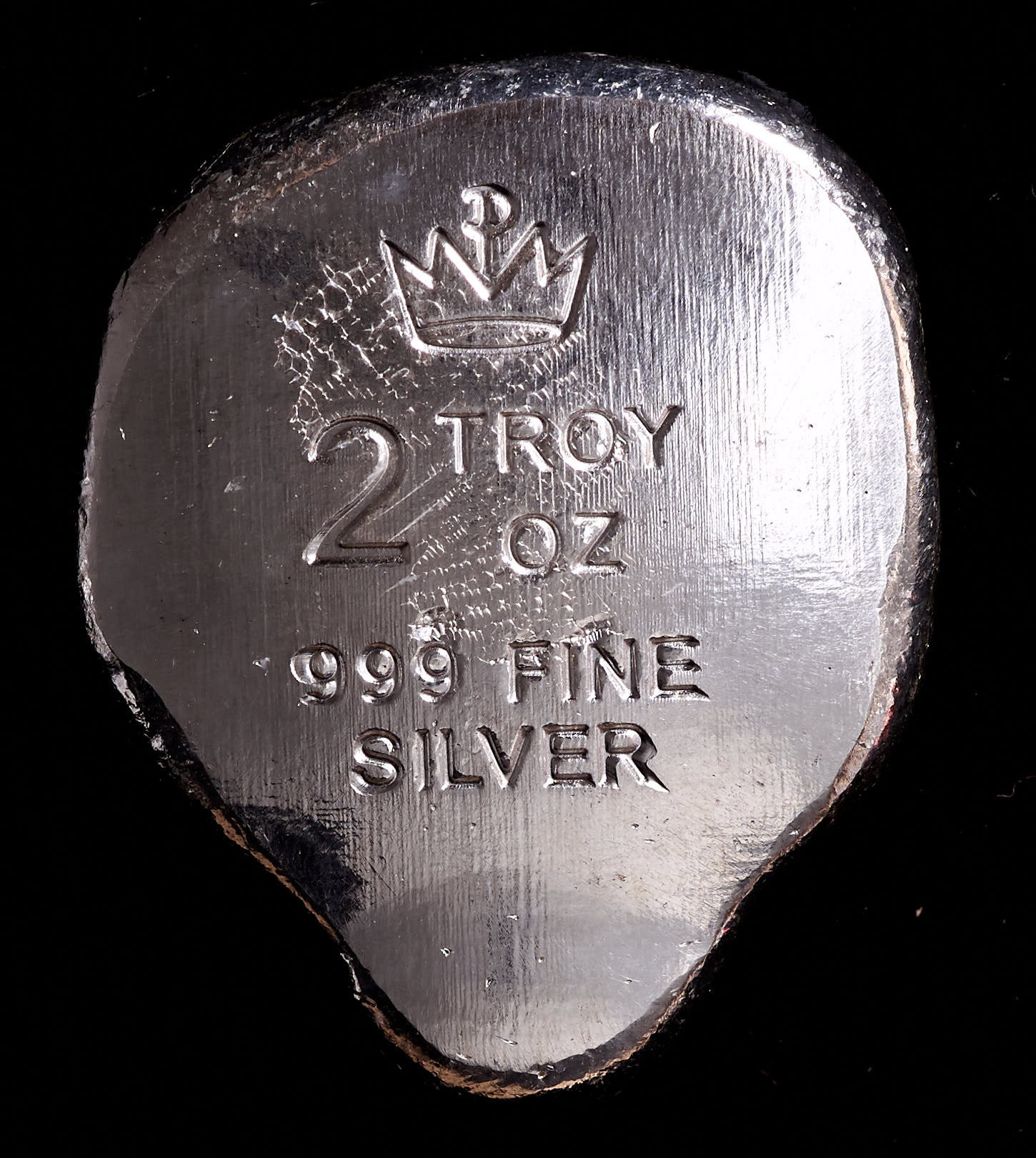 2 oz Silver Alien Head Monarch Hand-Poured 3D .999 Fine Silver Bar ...