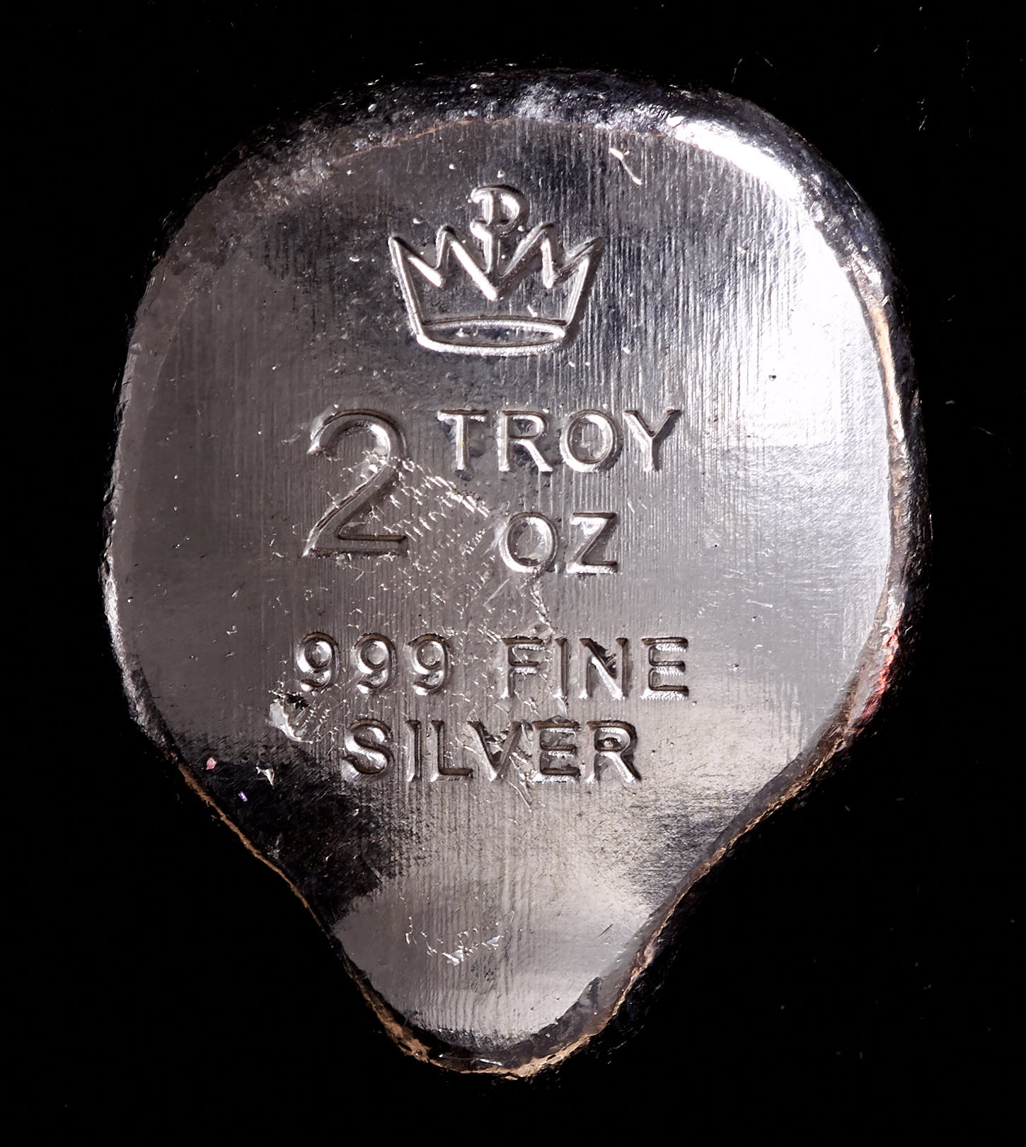 2 oz Silver Alien Head Monarch Hand-Poured 3D .999 Fine Silver Bar ...