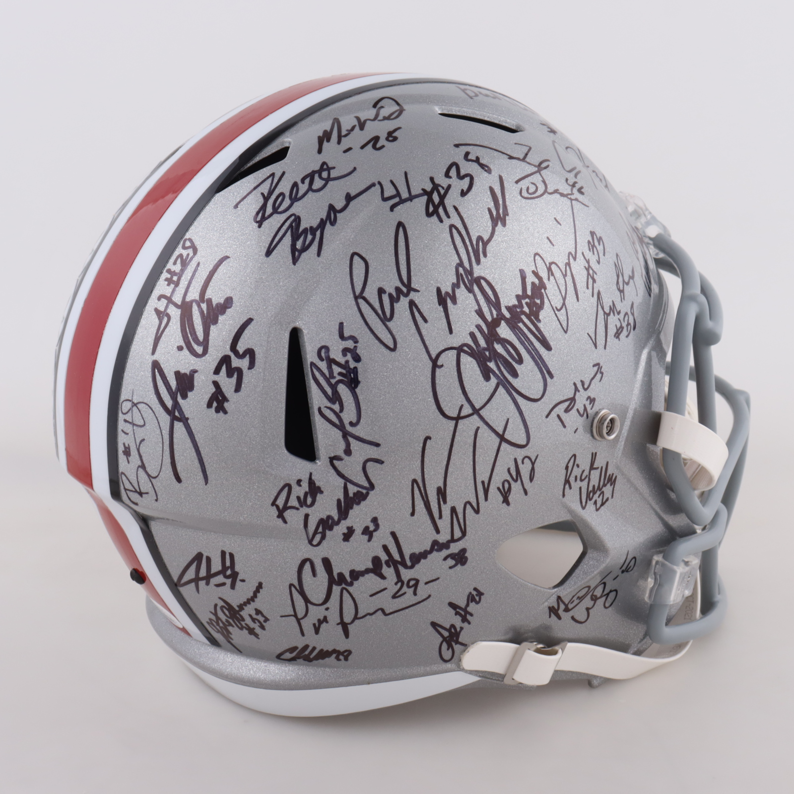Ohio State Buckeyes Full-Size Speed Helmet Signed by (23) with Tim ...