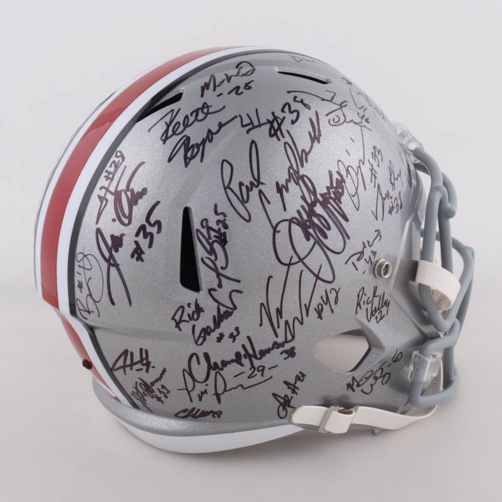 Ohio State Buckeyes Full-Size Speed Helmet Signed by (23) with Tim ...