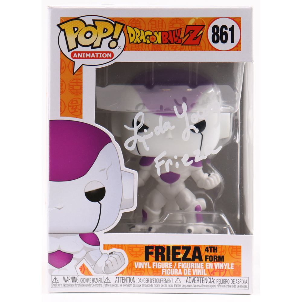 Linda Young Signed "Dragon Ball Z" #861 Frieza 4th Form Funko Pop ...