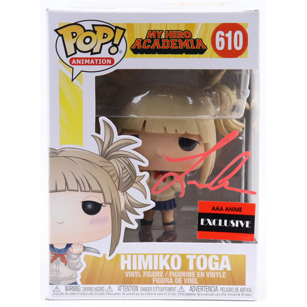 Leah Clark Signed "My Hero Academia" #610 Himiko Toga Funko Pop! Vinyl ...