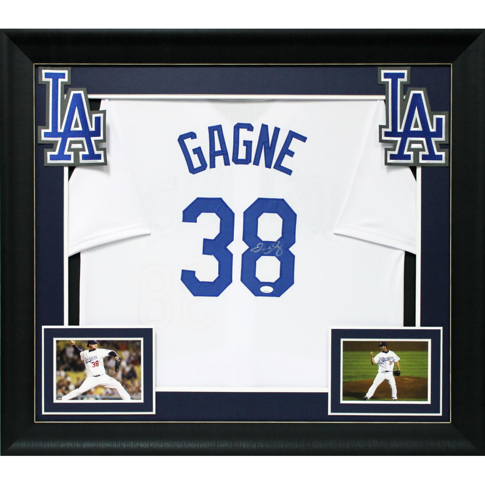 Eric Gagne Signed Custom Framed Jersey Display (Beckett) | Pristine Auction