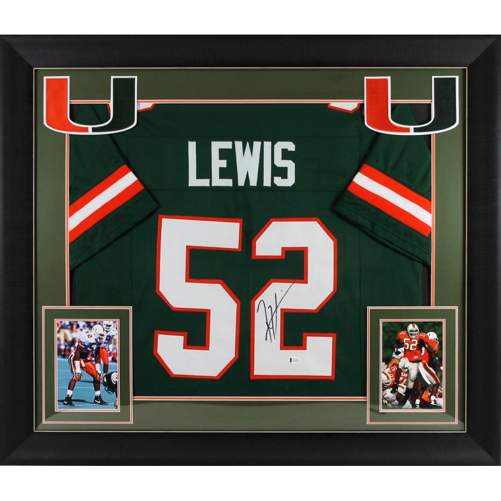 Ray Lewis Signed Custom Framed Jersey Display (Beckett) | Pristine Auction
