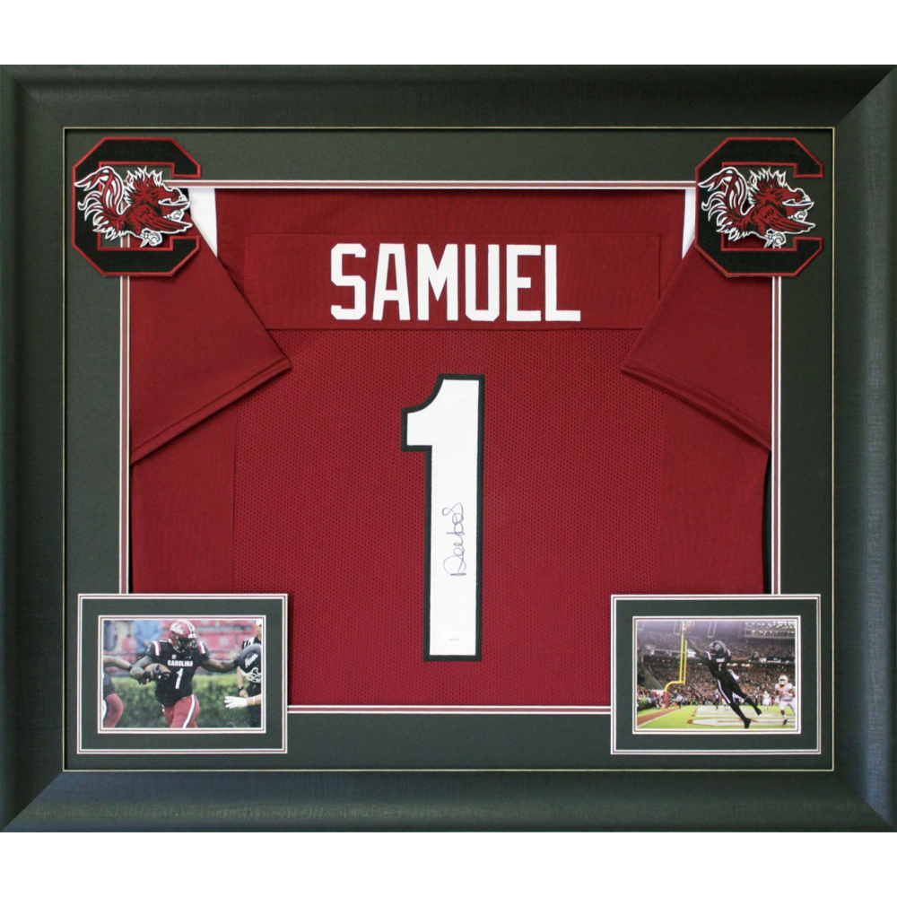 Deebo Samuel Signed Custom Framed Jersey Display (JSA) | Pristine Auction