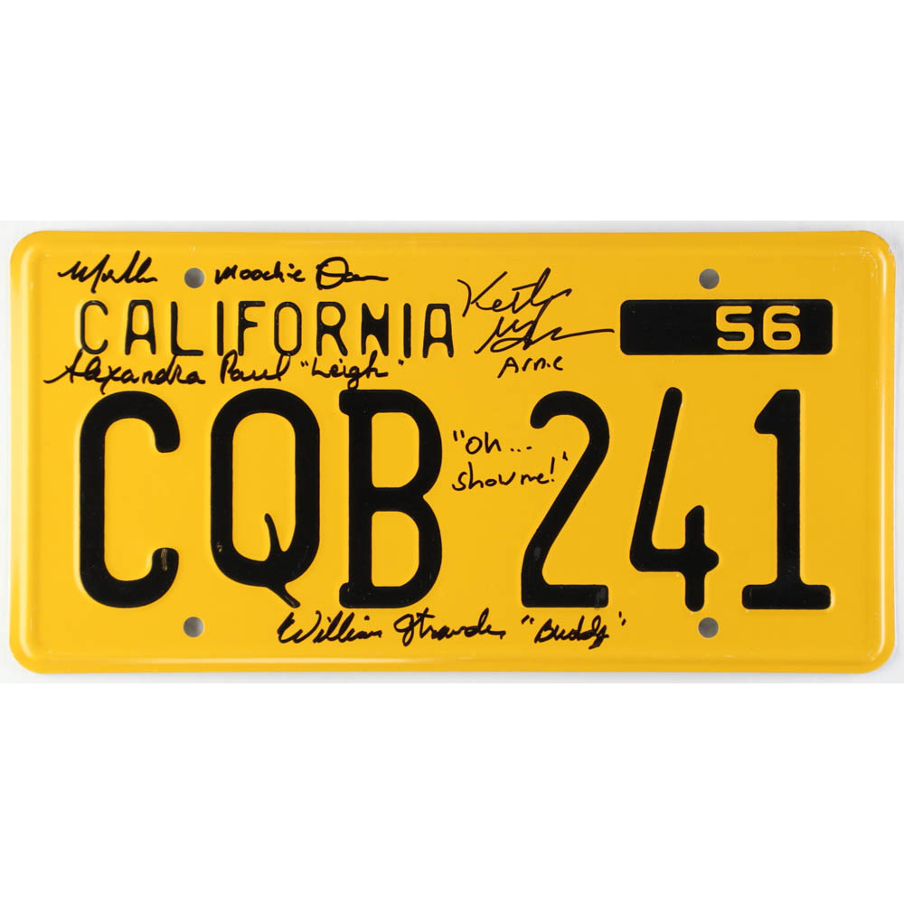 "Christine" License Plate Signed by (4) with Alexandra Paul, William ...