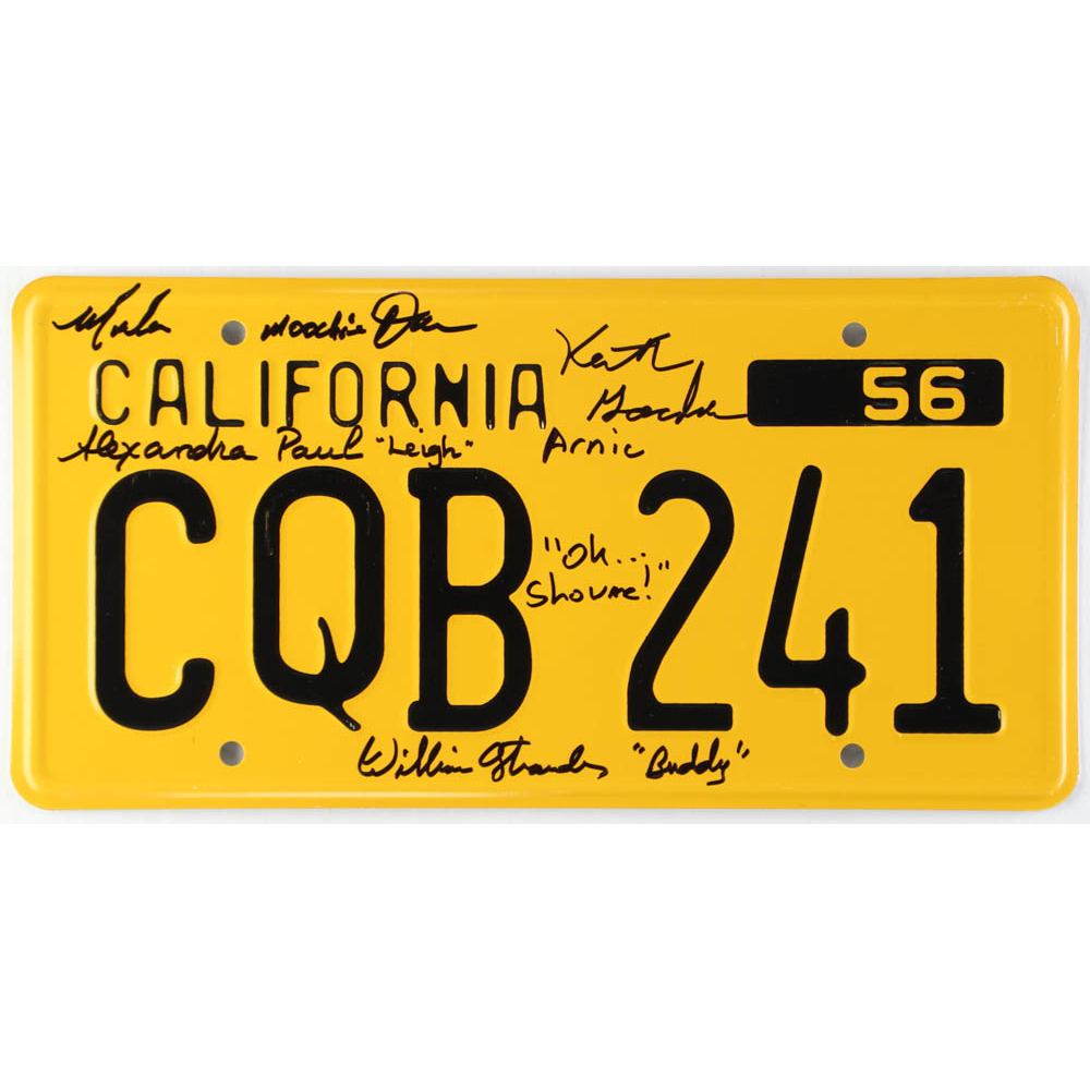 "Christine" License Plate Signed by (4) with Alexandra Paul, William ...