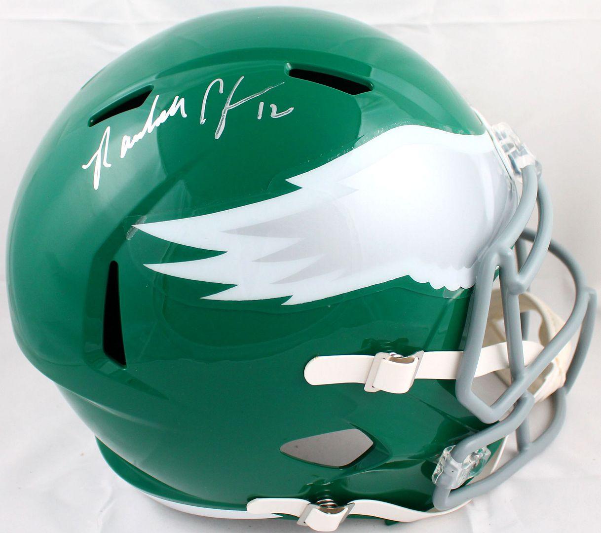 Randall Cunningham Signed Eagles Full-Size Throwback Speed Helmet (Beckett & Prova) | Pristine ...