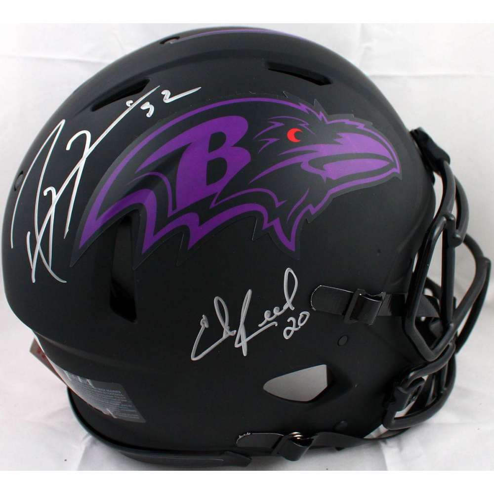 Ed Reed & Ray Lewis Signed Ravens Full-Size Authentic On-Field Eclipse ...