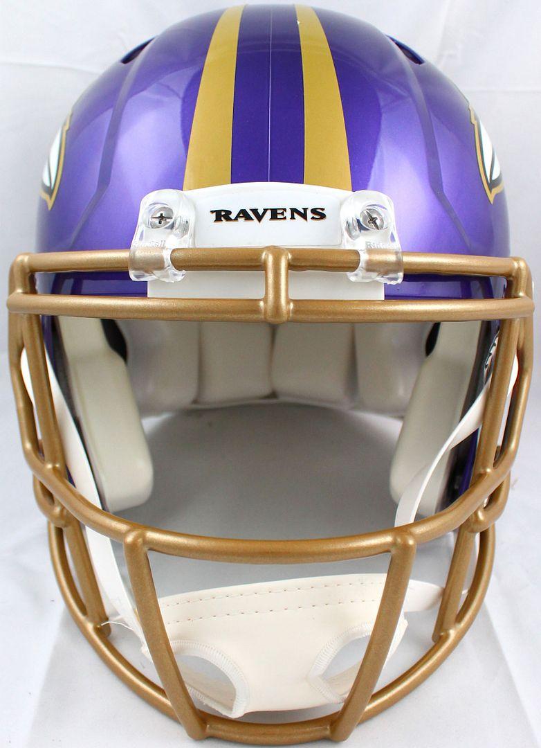 Ed Reed & Ray Lewis Signed Ravens Full Size Authentic On Field Flash ...