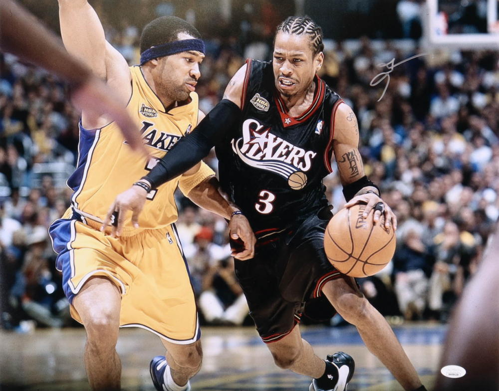 Allen Iverson Signed 76ers 16x20 Photo (JSA) | Pristine Auction