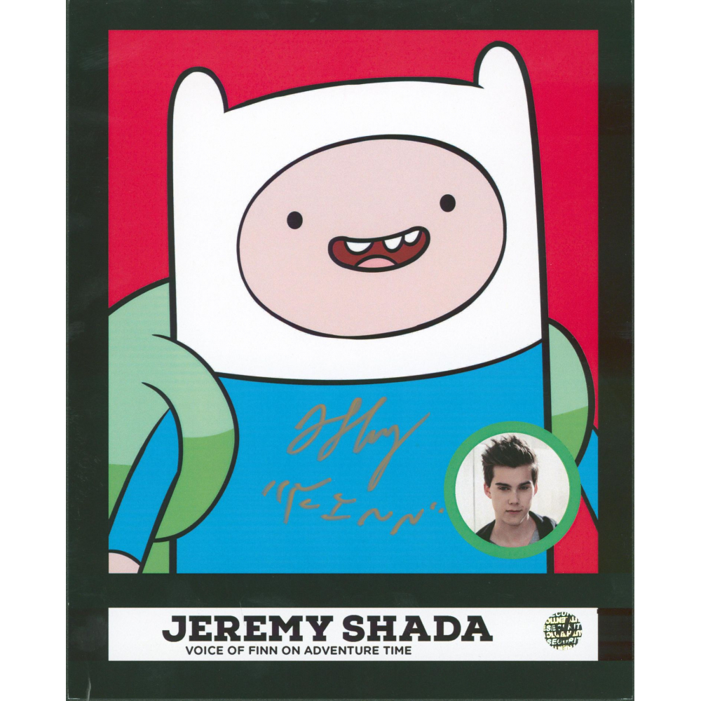 Jeremy Shada Signed "Adventure Time" 8x10 Photo Inscribed "Finn ...