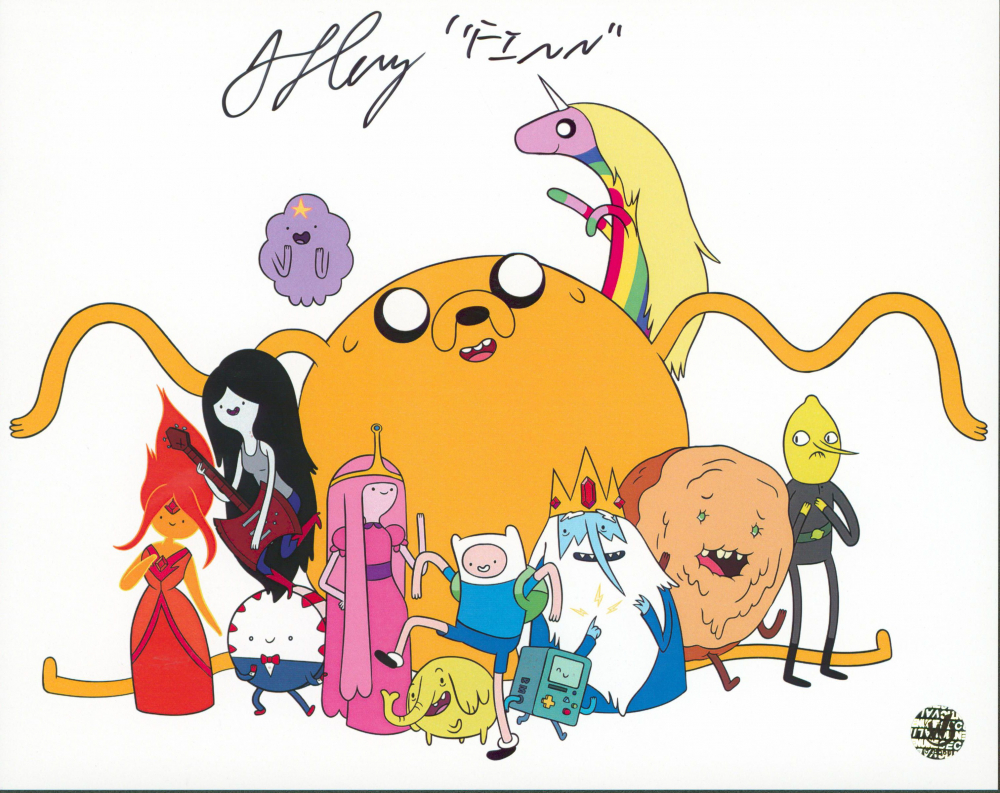 Jeremy Shada Signed "Adventure Time" 8x10 Photo Inscribed "Finn ...