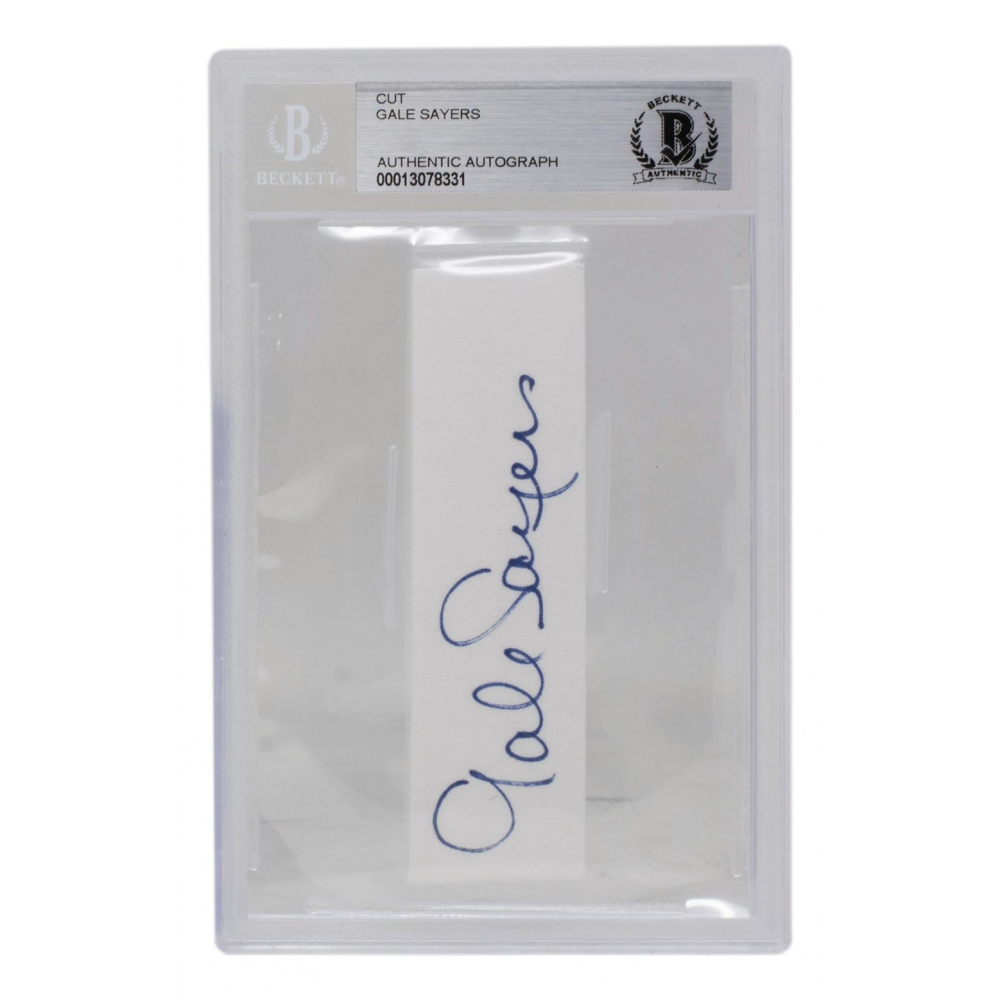 Gale Sayers Signed Cut (Beckett) | Pristine Auction