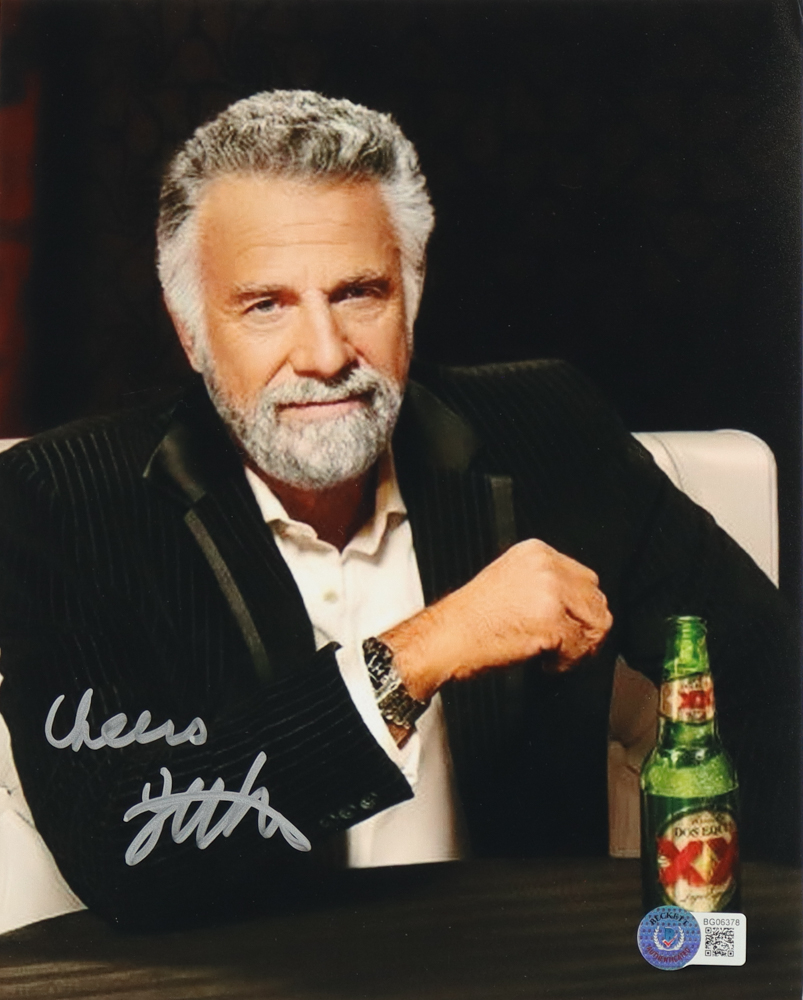 Jonathan Goldsmith Signed "Dos Equis" 8x10 Photo Inscribed "Cheers" (Beckett) | Pristine Auction