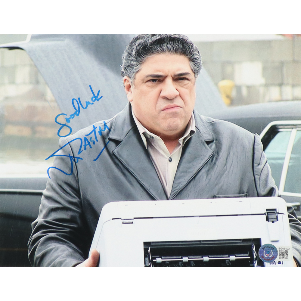 Vincent Pastore Signed "The Sopranos" 8x10 Photo Inscribed "Good Luck ...