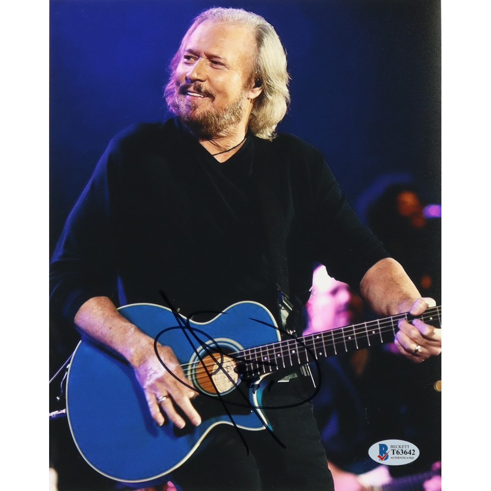 Barry Gibb Signed 8x10 Photo (Beckett) | Pristine Auction