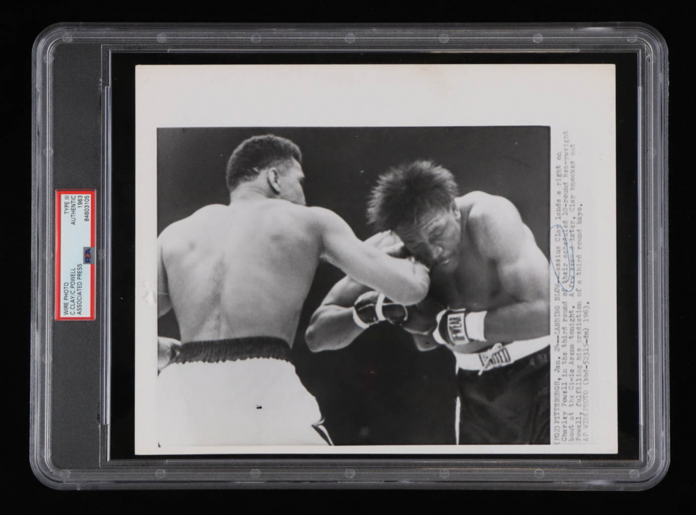 Muhammad Ali & Charlie Powell 1963 8x10 Photo (PSA) | Pristine Auction