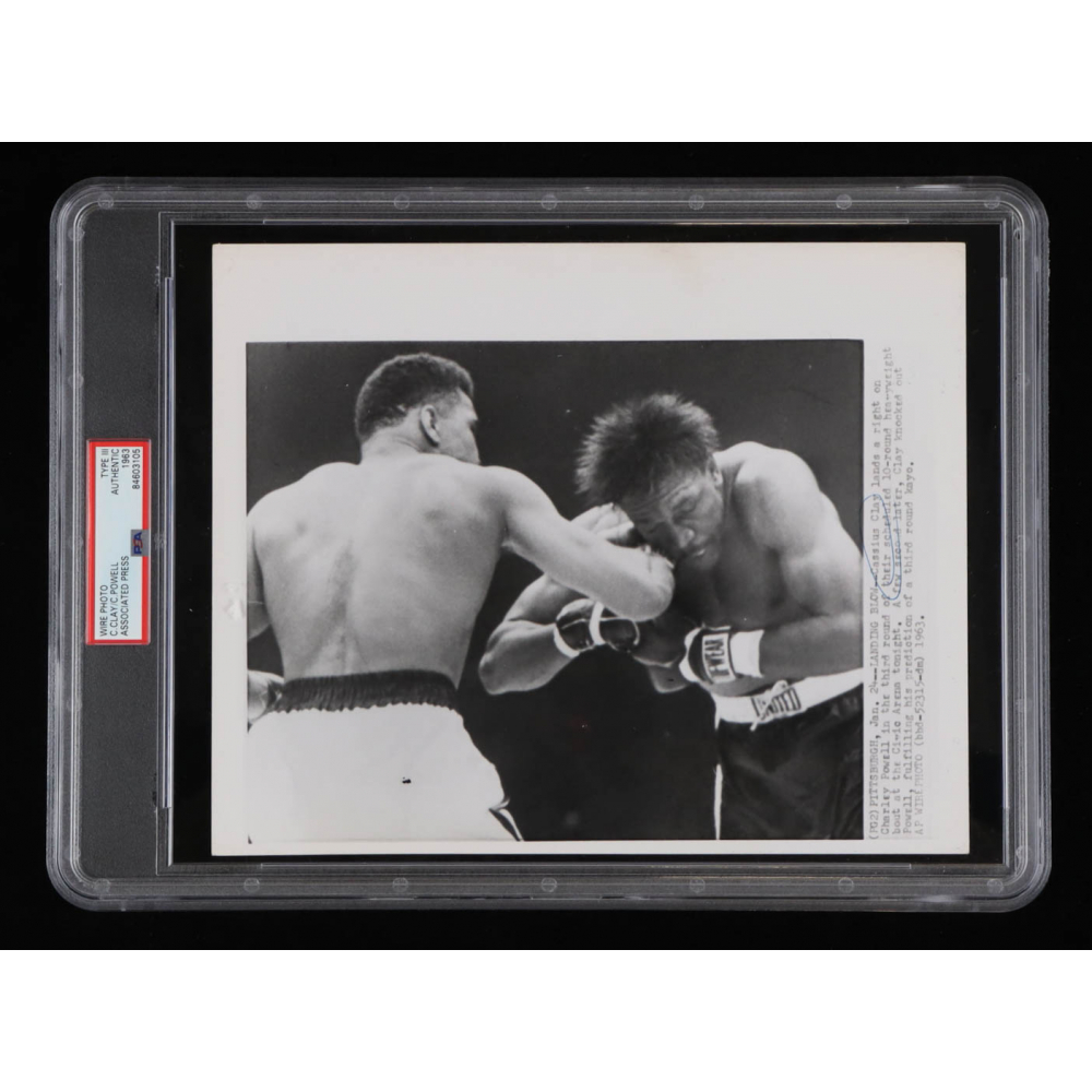 Muhammad Ali & Charlie Powell 1963 8x10 Photo (PSA) | Pristine Auction