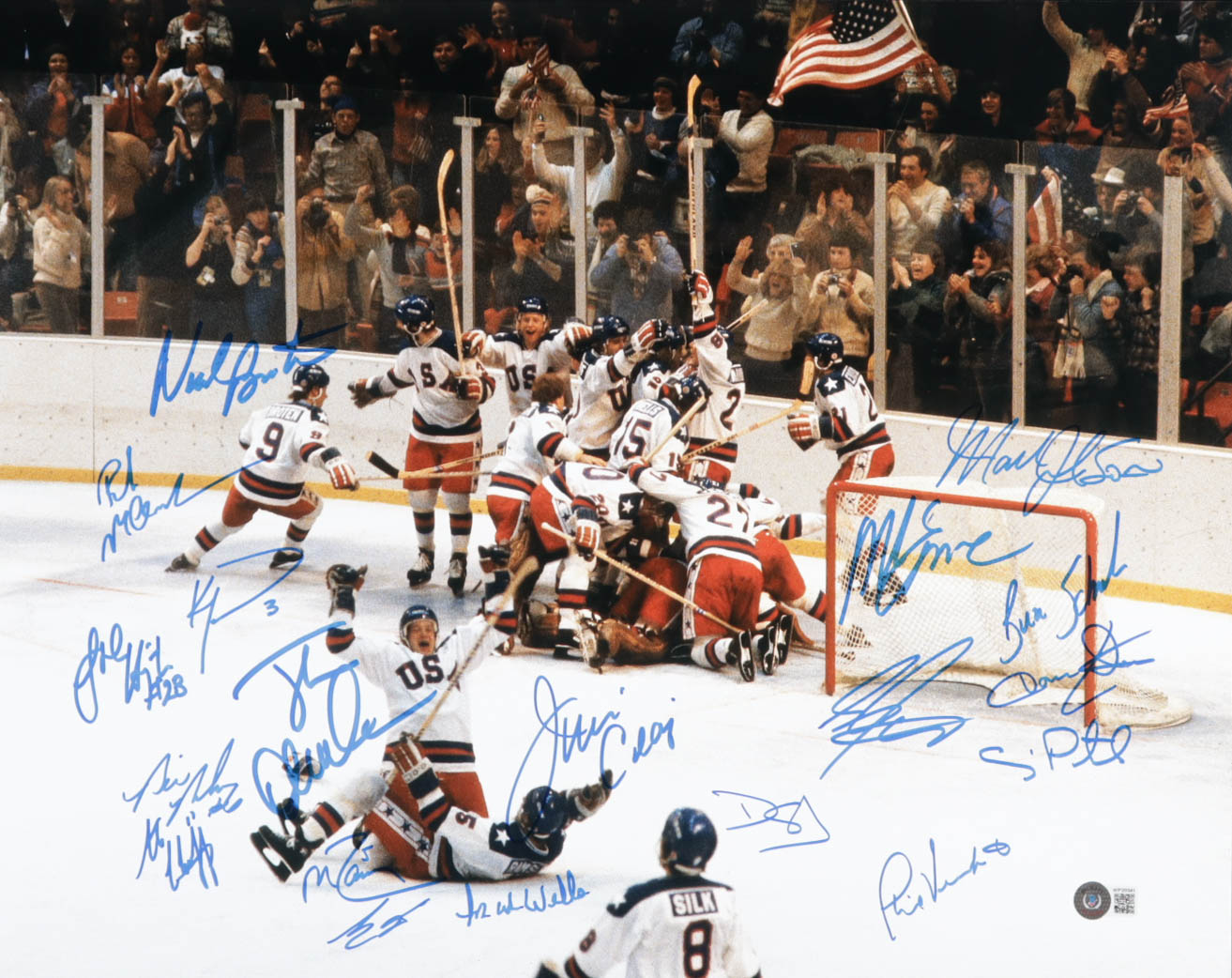1980 Team USA "Miracle on Ice" 16x20 Photo Team-Signed by (19) with Jim ...