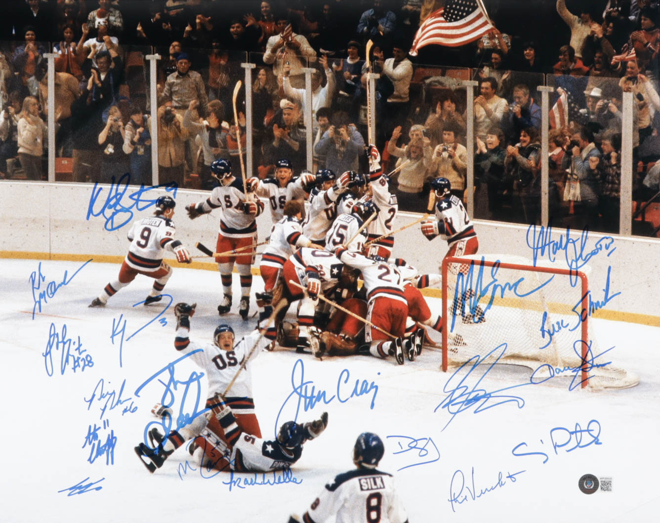 1980 Team USA "Miracle on Ice" 16x20 Photo Team-Signed by (19) with Jim ...
