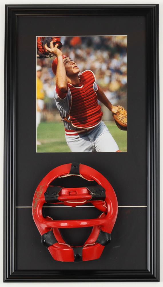 Johnny Bench Signed Full-Size Catchers Mask Custom Frame Display (PSA ...
