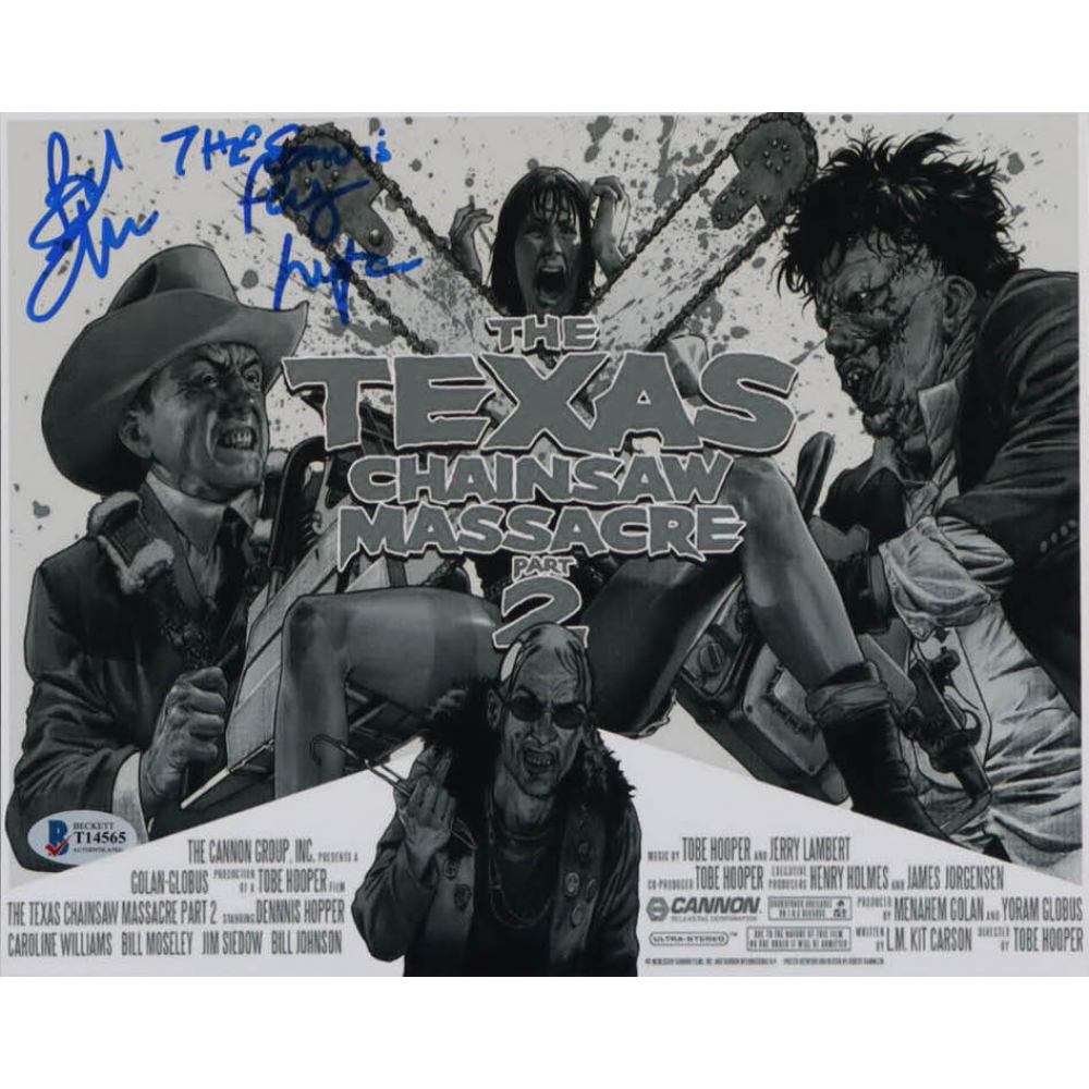Bob Elmore Signed "The Texas Chainsaw Massacre 2" 8x10 Photo Inscribed ...
