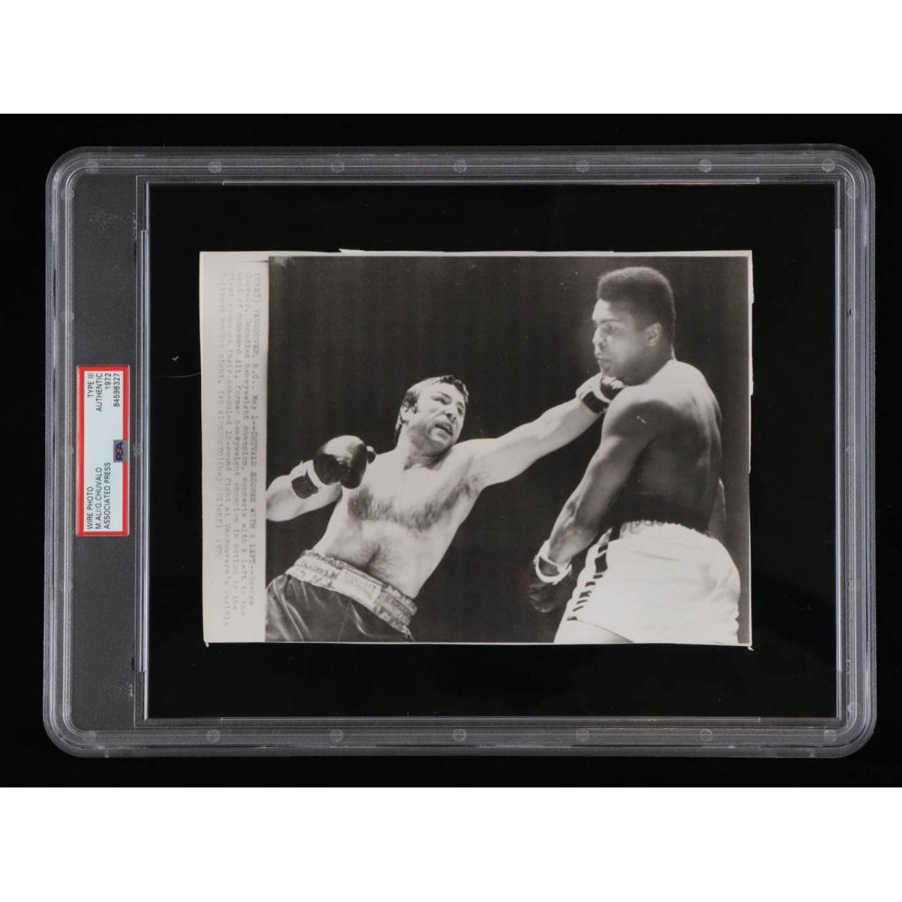 Muhammad Ali & George Chuvalo 1972 8x10 Vintage Wire Photo (PSA ...