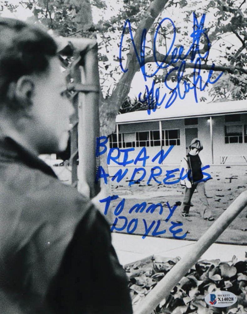 Brian Andrews & Nick Castle Signed "Halloween" 8x10 Photo Inscribed ...