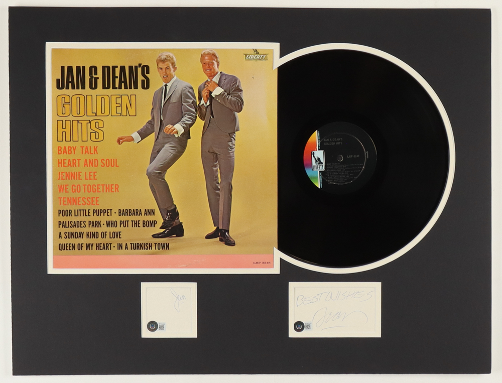 Jan Berry & Dean Torrence Signed 20x26 Custom Matted Cut Display ...