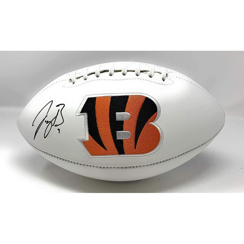 Joe Burrow Signed Bengals Logo Football (Fanatics) | Pristine Auction