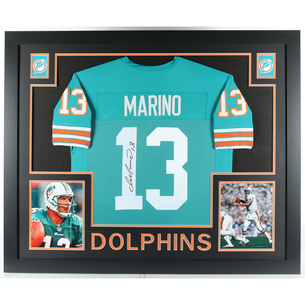 Dan Marino Signed Custom Framed Jersey Display (JSA) | Pristine Auction