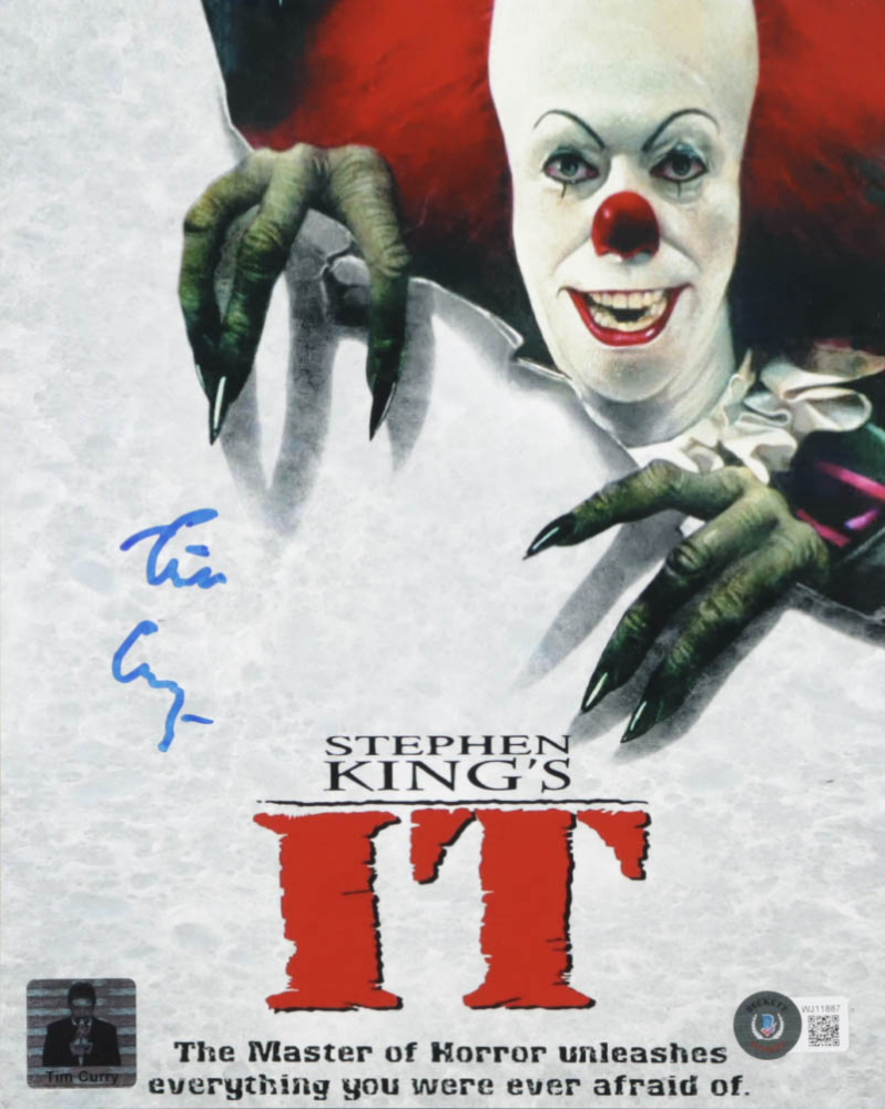 Tim Curry Signed "It" 8x10 Photo (Beckett & Curry) | Pristine Auction