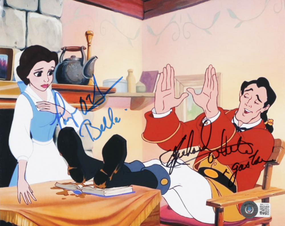 Richard White & Paige O'Hara Signed "Beauty and The Beast" 8x10 Photo ...