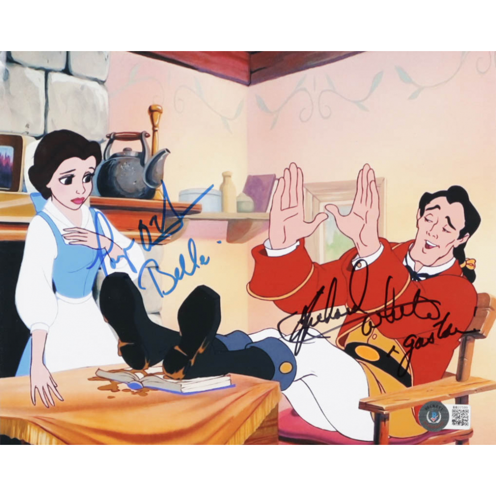 Richard White & Paige O'Hara Signed "Beauty and The Beast" 8x10 Photo ...