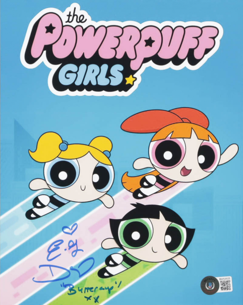 E.G. Daily Signed "The Powerpuff Girls" 8x10 Photo Inscribed "Buttercup ...